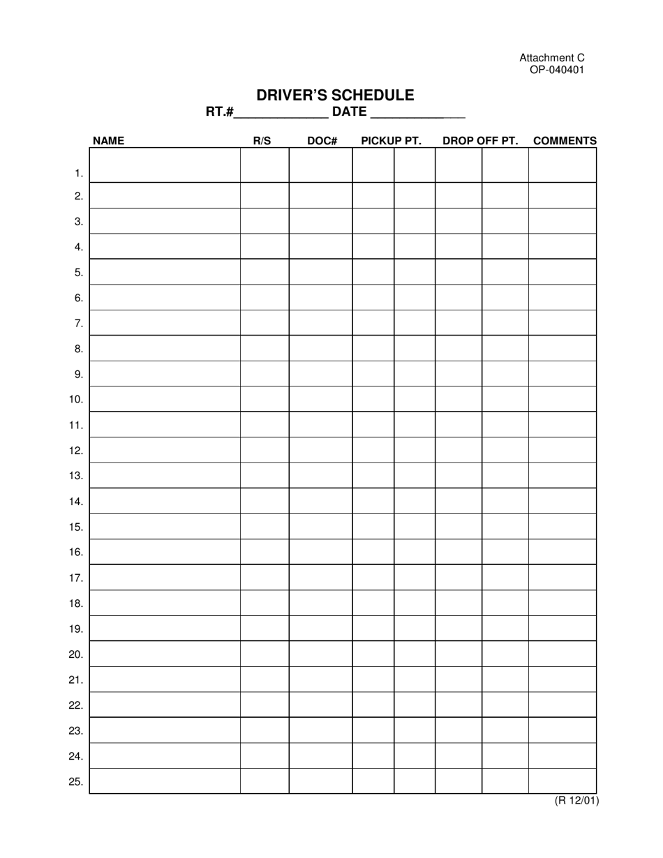 DOC Form OP-040401 Attachment C - Fill Out, Sign Online and Download ...