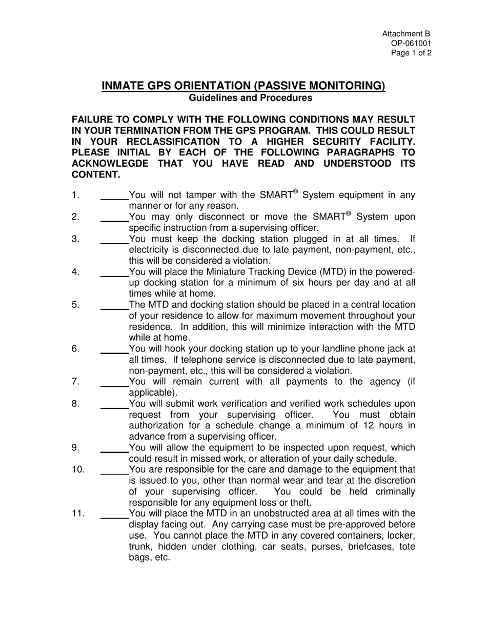 DOC Form OP-061001 Attachment B - Fill Out, Sign Online and Download ...