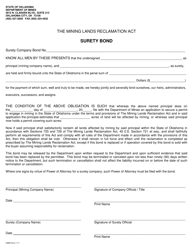 Surety Bond Form Download Printable PDF | Templateroller
