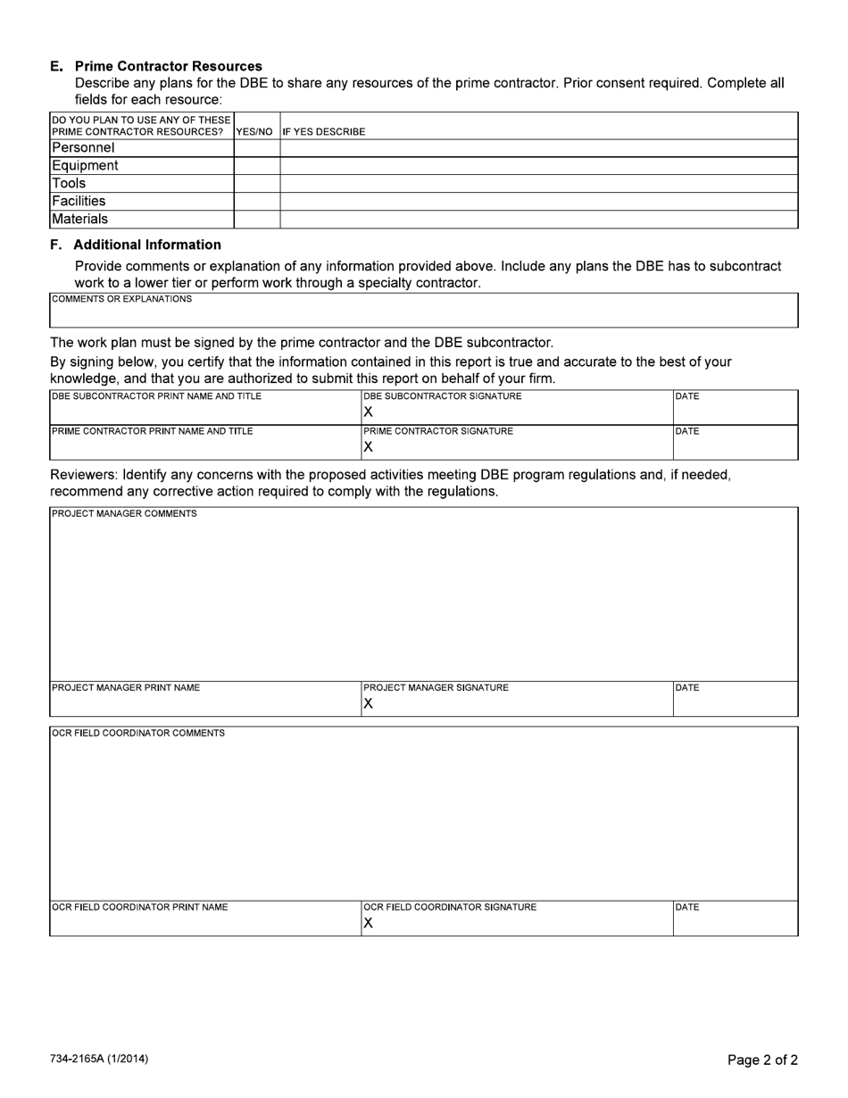 Form 3A (734-2165A) - Fill Out, Sign Online and Download Fillable PDF ...