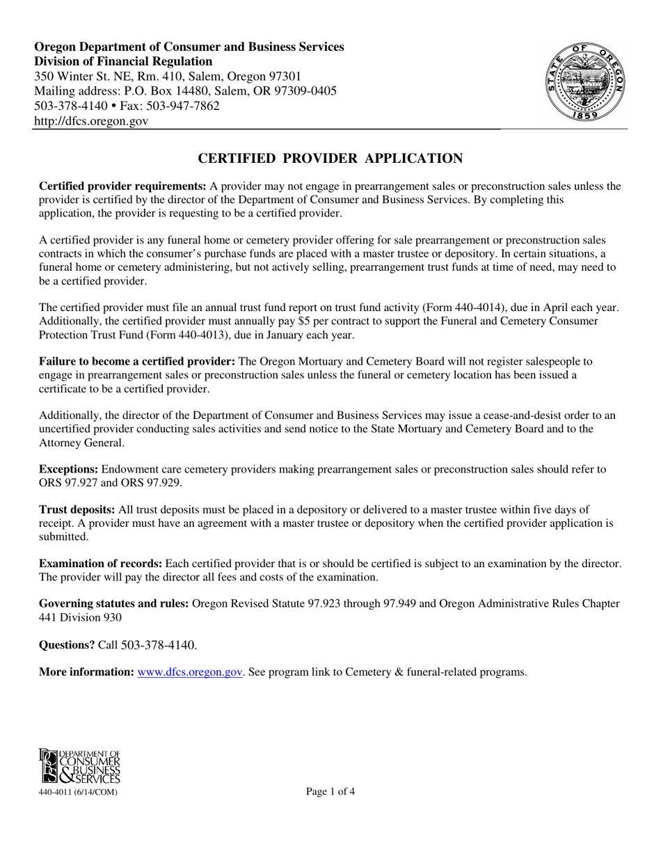 Form 440-4011 - Fill Out, Sign Online and Download Printable PDF ...