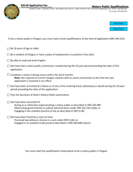 Oregon Notary Public Qualifications Form - Fill Out, Sign Online and ...