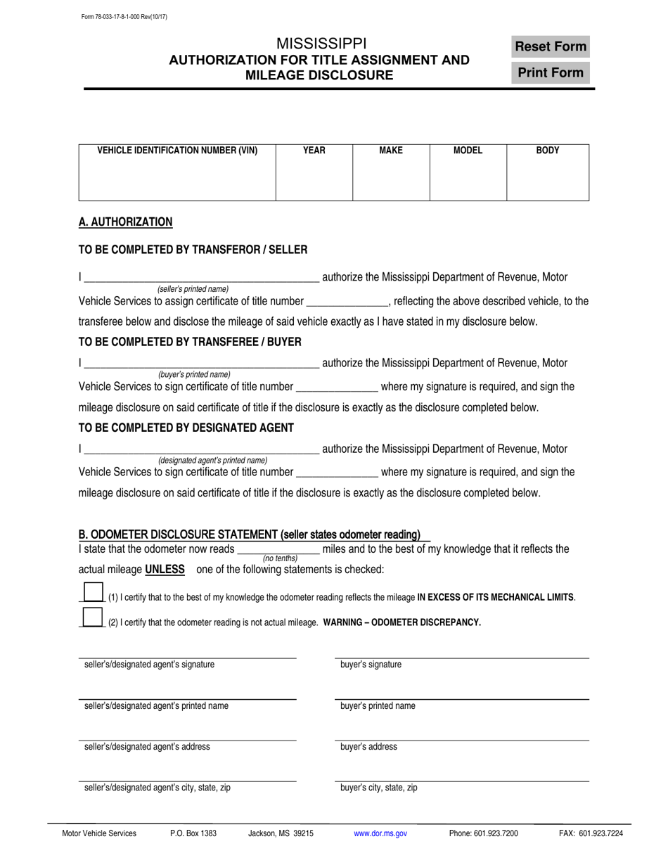 Form 78-033-17-8-1-000 - Fill Out, Sign Online and Download Fillable ...