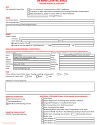 Oregon Or Shpo Submittal Form - Fill Out, Sign Online and Download PDF | Templateroller