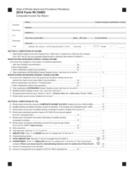 Form RI-1040C Download Fillable PDF or Fill Online Composite Income Tax ...