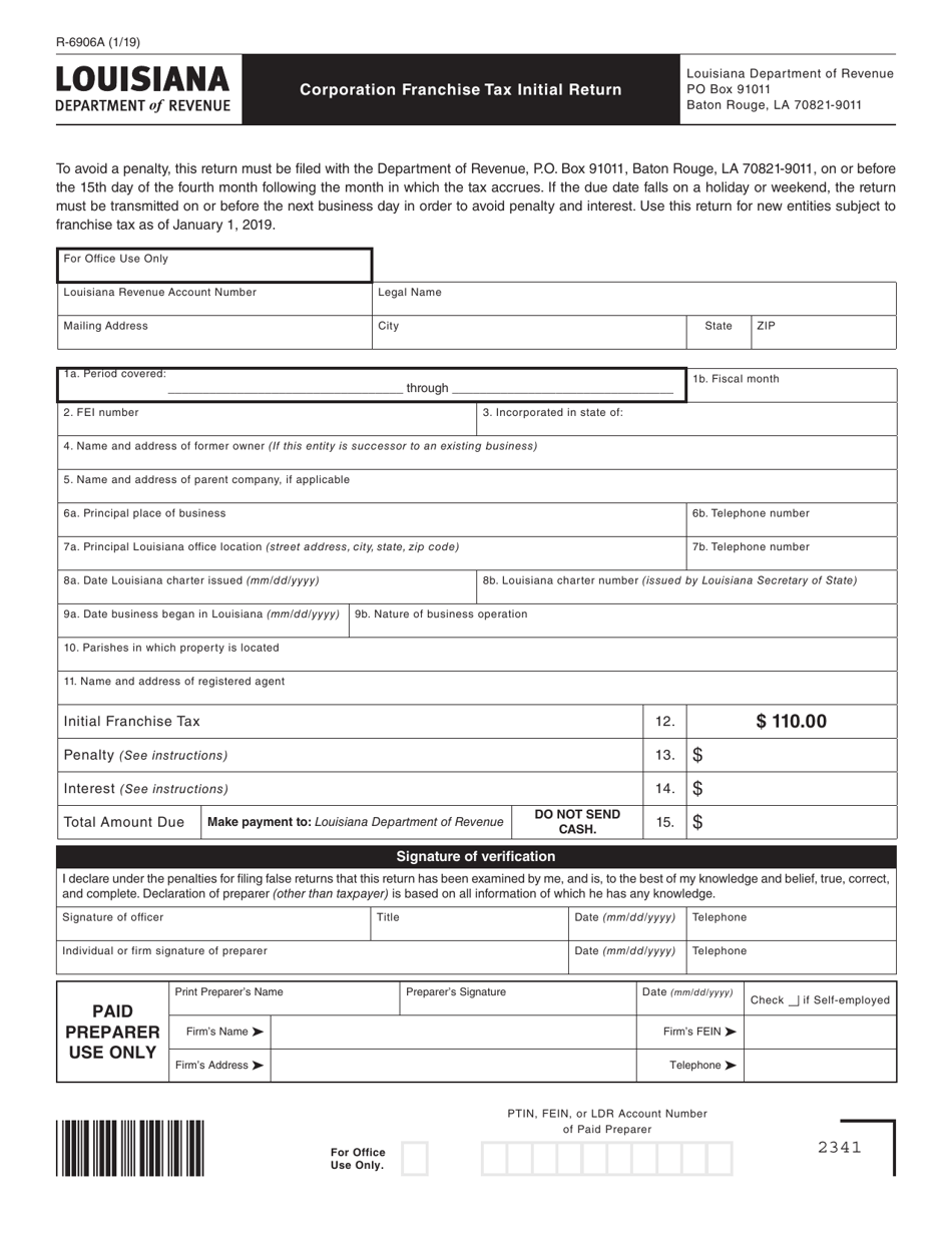 Form R-6906A - Fill Out, Sign Online and Download Fillable PDF ...