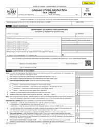 Form N-354 Download Fillable PDF or Fill Online Organic Foods ...