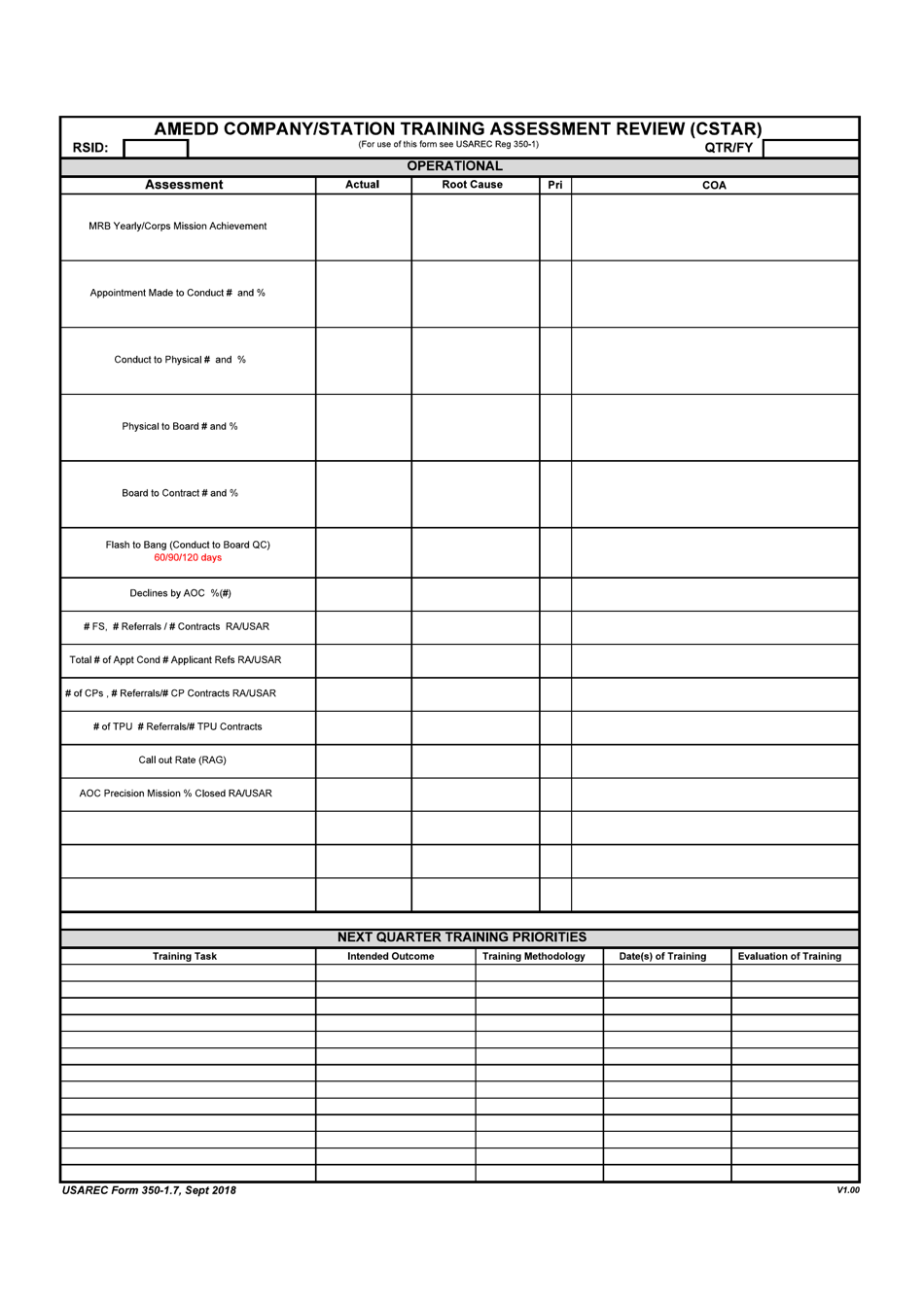 USAREC Form 350-1.7 - Fill Out, Sign Online and Download Fillable PDF ...