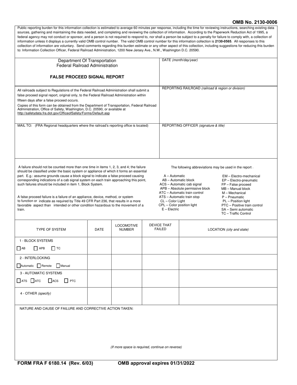 FRA Form F6180.14 - Fill Out, Sign Online and Download Fillable PDF ...