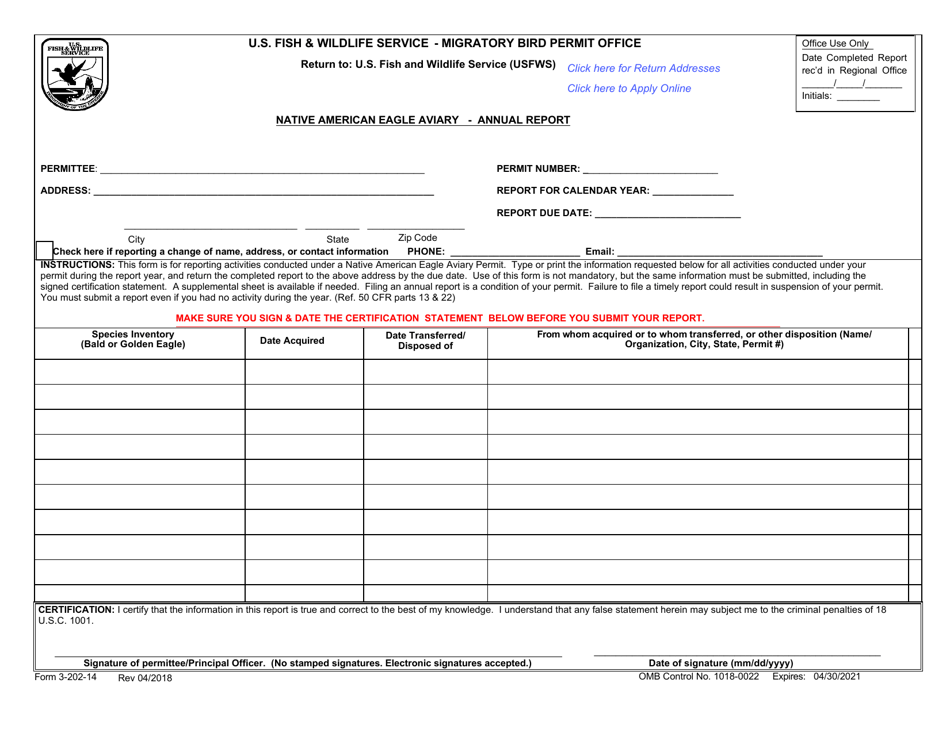 FWS Form 3-202-14 - Fill Out, Sign Online and Download Fillable PDF | Templateroller