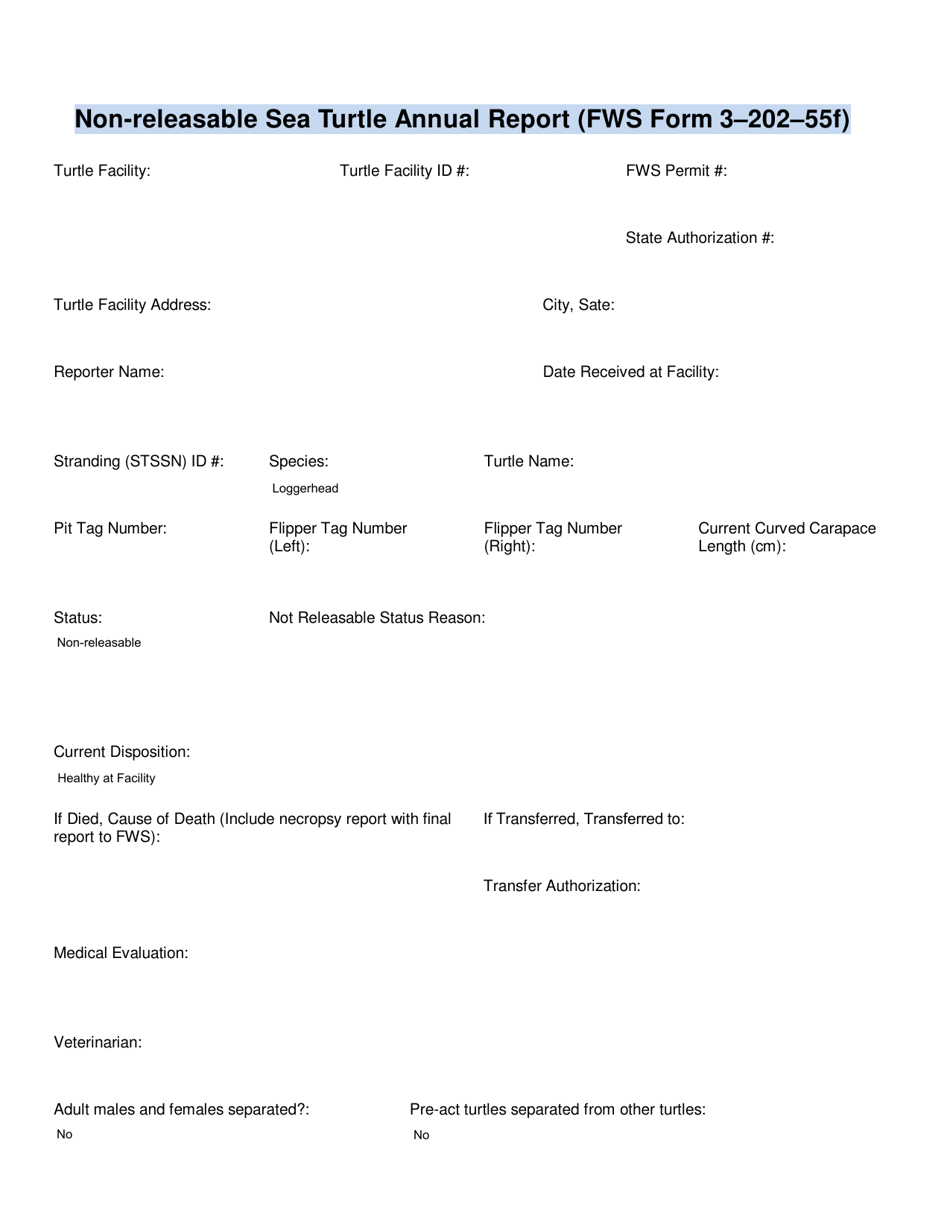 FWS Form 3-202-55F - Fill Out, Sign Online and Download Fillable PDF | Templateroller