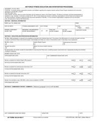 AF Form 108 Download Fillable PDF or Fill Online Air Force Fitness ...