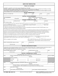 AF Form 1566 Download Fillable PDF or Fill Online Waps Test ...