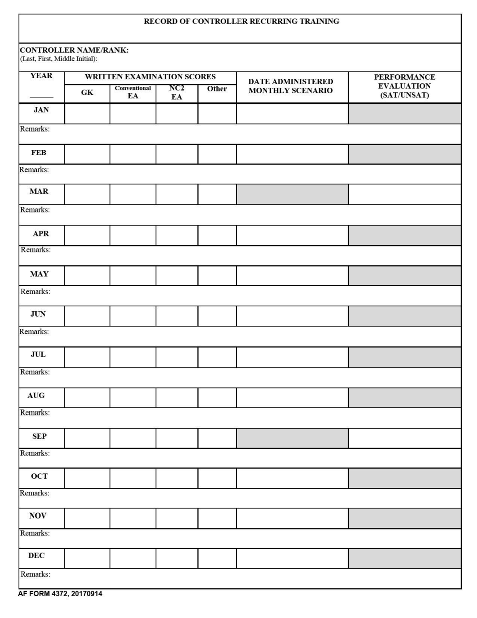 AF Form 4372 - Fill Out, Sign Online and Download Fillable PDF ...