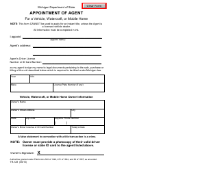 Form TR-128 Download Fillable PDF or Fill Online Appointment of Agent ...
