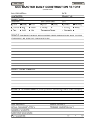 Contractor Daily Construction Report Template Download Fillable PDF ...