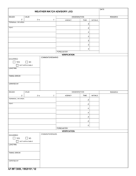 AF IMT Form 3806 Download Fillable PDF or Fill Online Weather Watch ...