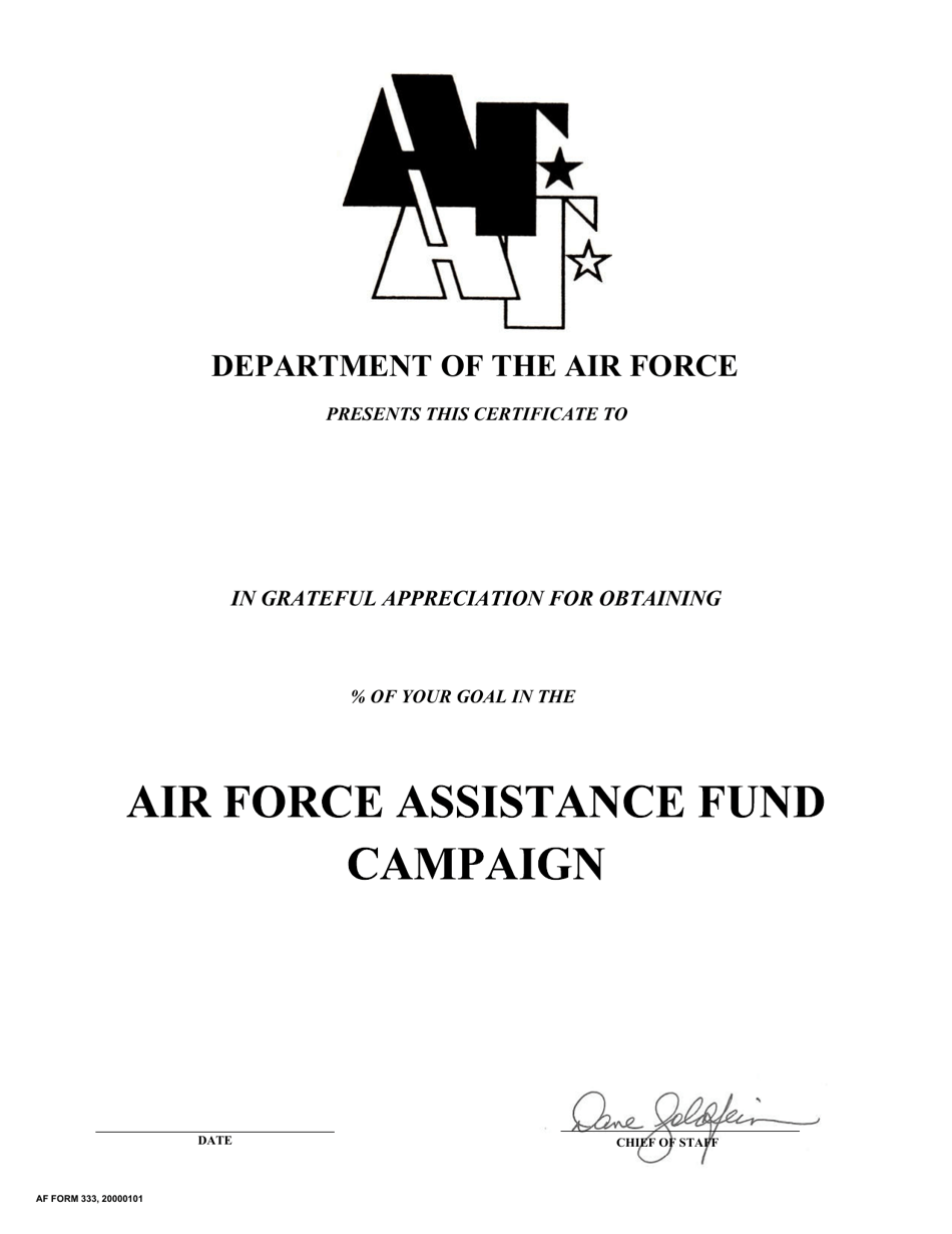 AF Form 333 - Fill Out, Sign Online and Download Fillable PDF ...