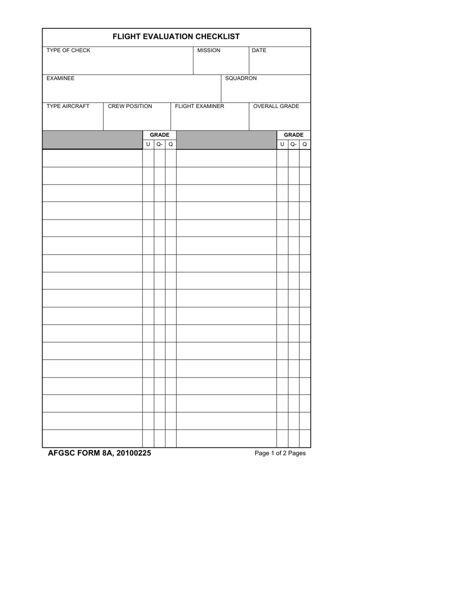 AFGSC Form 8A - Fill Out, Sign Online and Download Fillable PDF ...