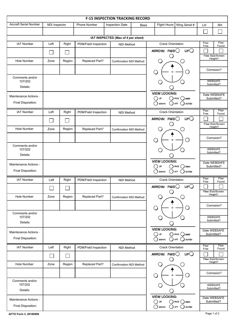 AFTO Form 3 - Fill Out, Sign Online and Download Fillable PDF ...