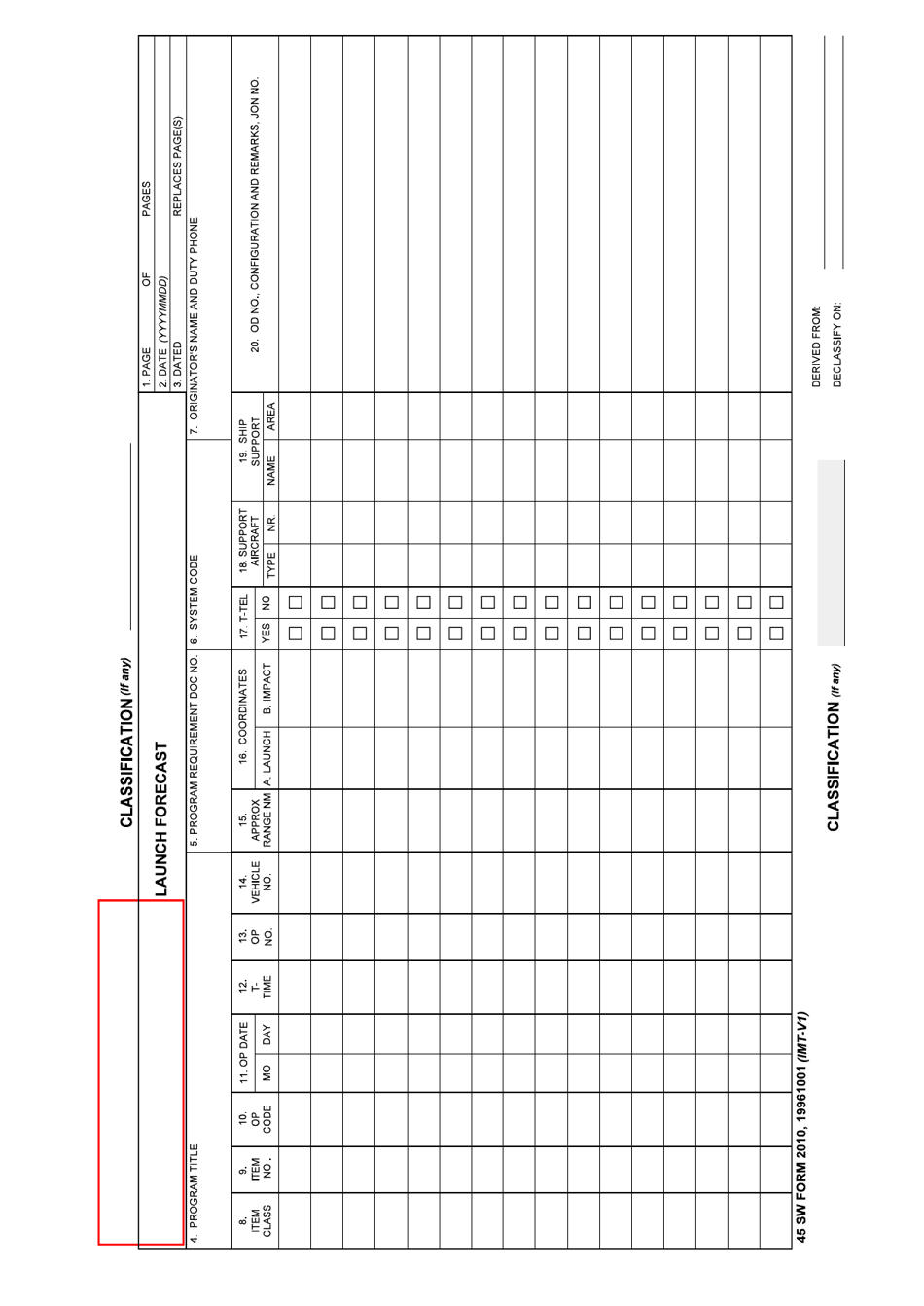 45 SW Form 2010 Fill Out Sign Online And Download Fillable PDF