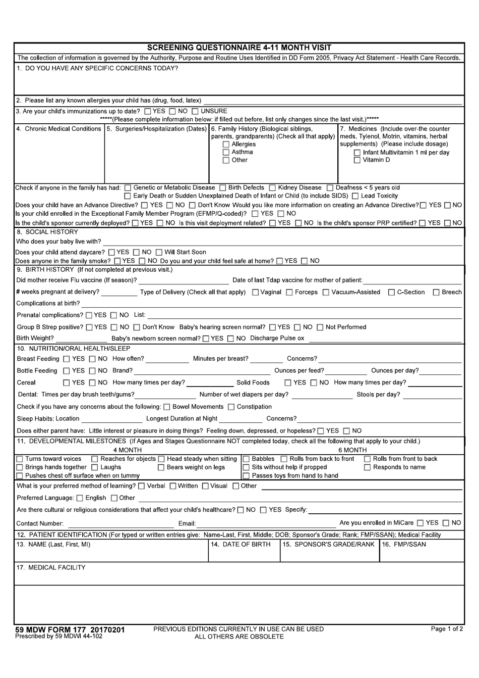 59 MDW Form 177 - Fill Out, Sign Online and Download Fillable PDF ...
