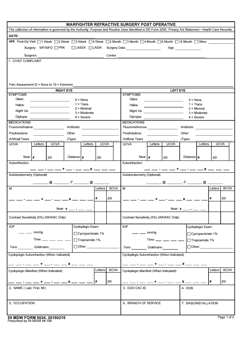 59 MDW Form 5024 - Fill Out, Sign Online and Download Fillable PDF ...