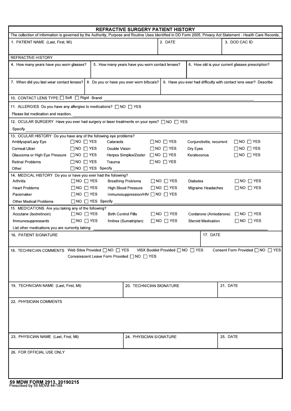 59 MDW Form 2913 - Fill Out, Sign Online and Download Fillable PDF ...