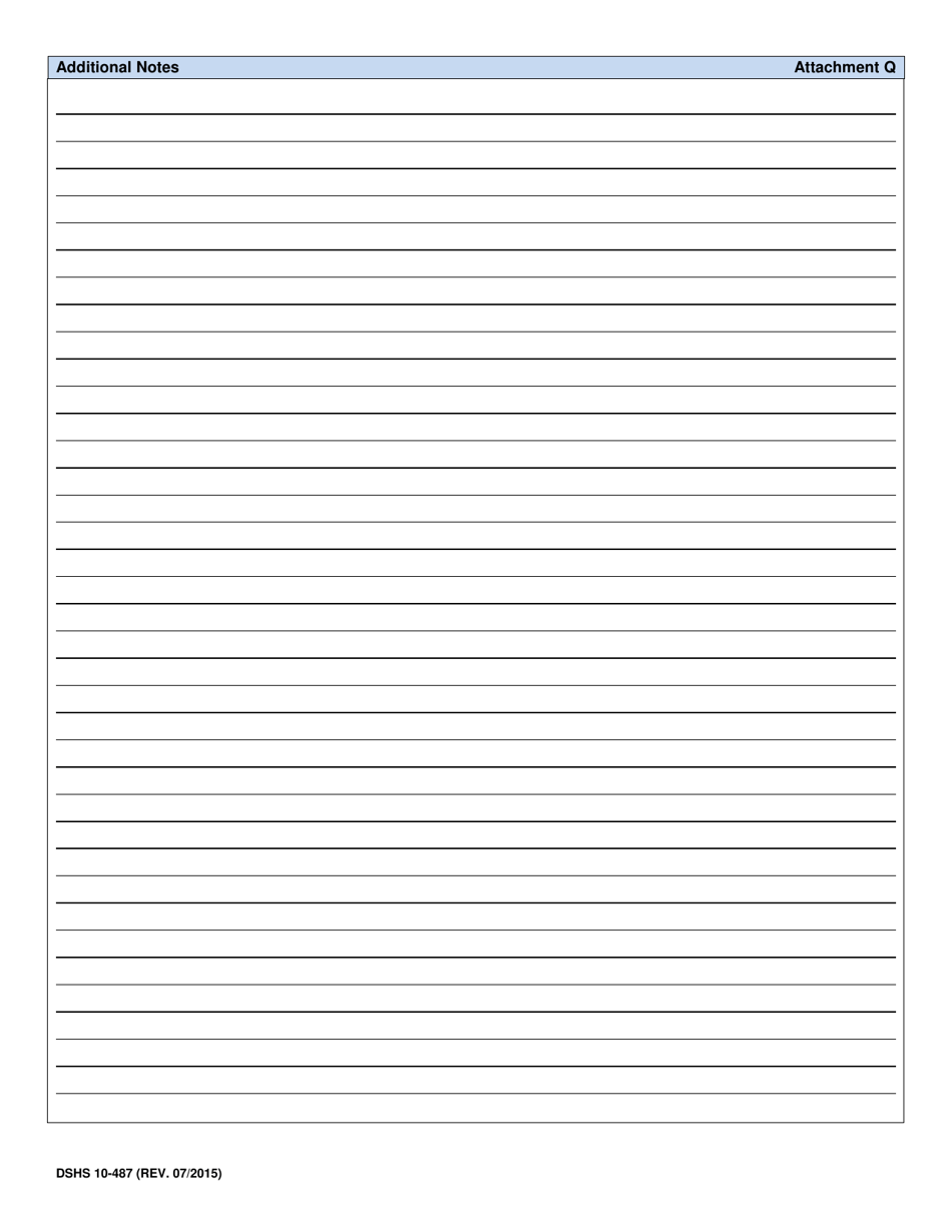 DSHS Form 10-487 Attachment Q - Fill Out, Sign Online and Download ... DSHS Form 10-487 Attachment Q - Fill Out, Sign Online and Download ...