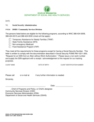 DSHS Form 14-517 Download Printable PDF or Fill Online Dshs Letter ...