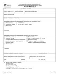 DSHS Form 14-538 Download Printable PDF or Fill Online Pre-admission ...