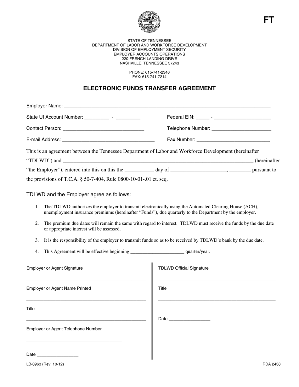 Form LB-0963 - Fill Out, Sign Online and Download Fillable PDF ...