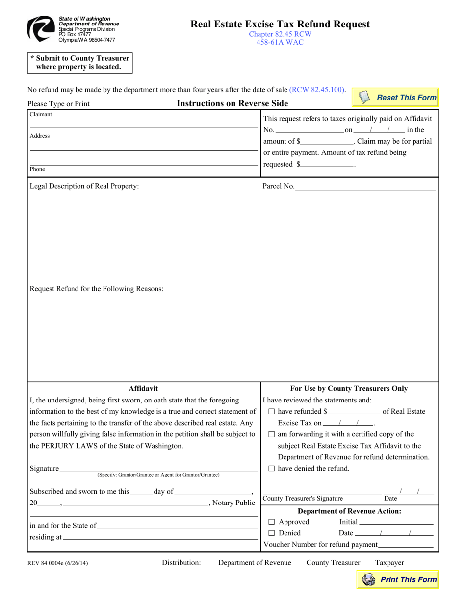 Form REV84 0004E - Fill Out, Sign Online and Download Fillable PDF ...