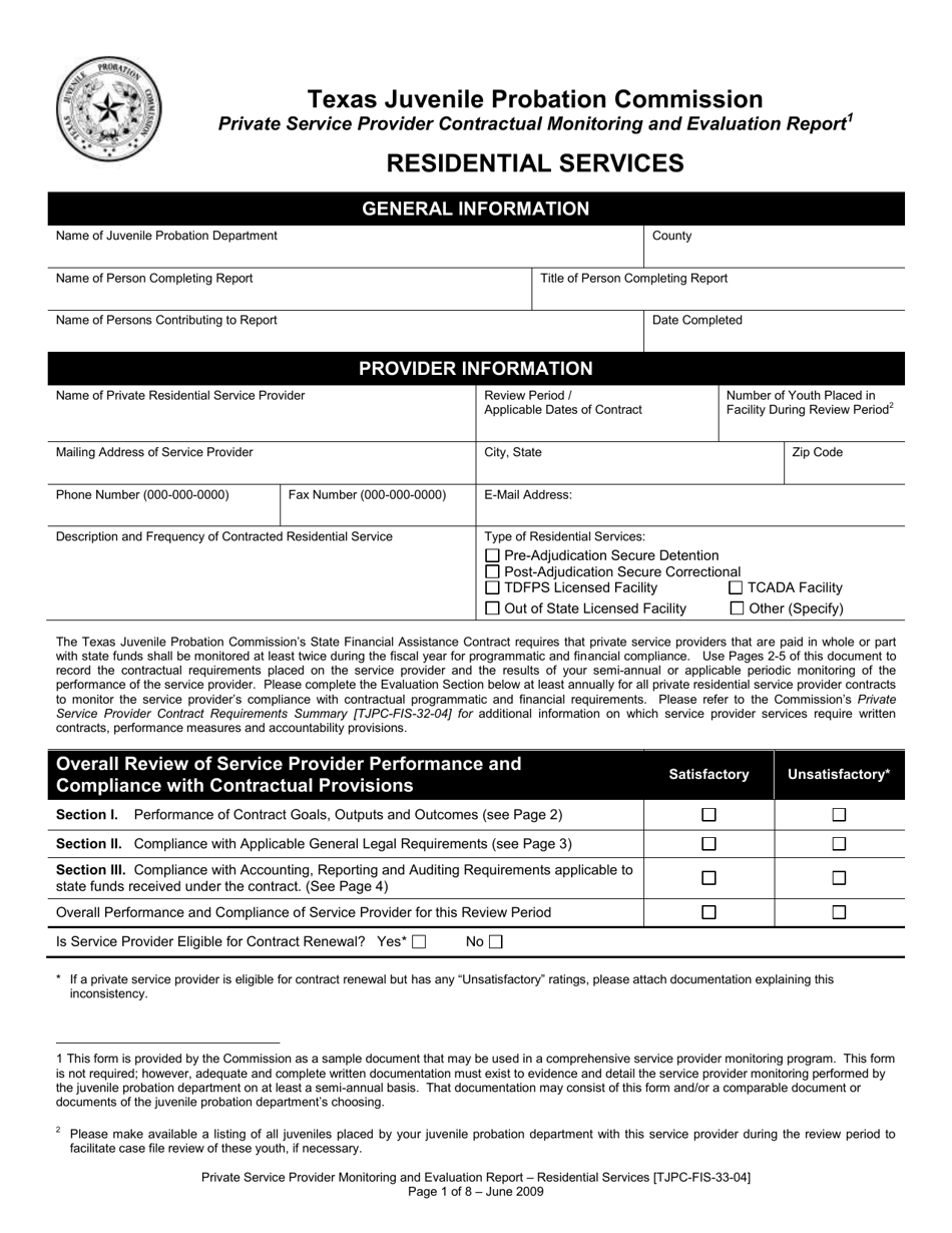 Form TJPC-FIS-33-04 - Fill Out, Sign Online and Download Printable PDF ...