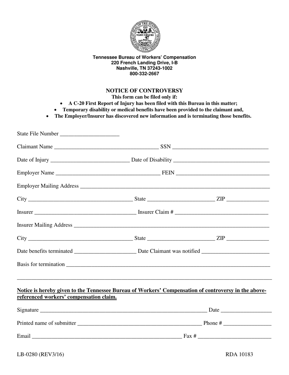 Form LB-0280 (C-27) - Fill Out, Sign Online and Download Fillable PDF ...