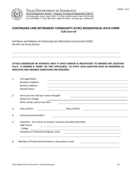 CCRC Form 8 (FIN391) Download Fillable PDF or Fill Online Continuing ...