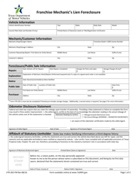 Form VTR-265-M Download Fillable PDF or Fill Online Mechanic's Lien ...