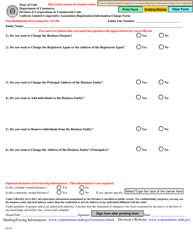 Utah Trademark Registration Information Change Form Download Fillable ...