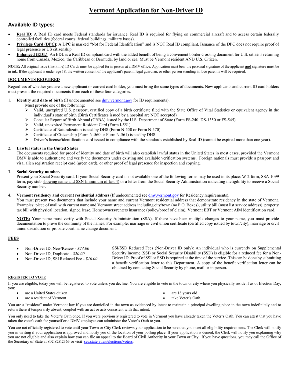 Form VL-017 - Fill Out, Sign Online and Download Fillable PDF, Vermont ...