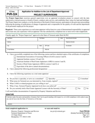 VT Form PVR-322 Download Fillable PDF or Fill Online Application for ...