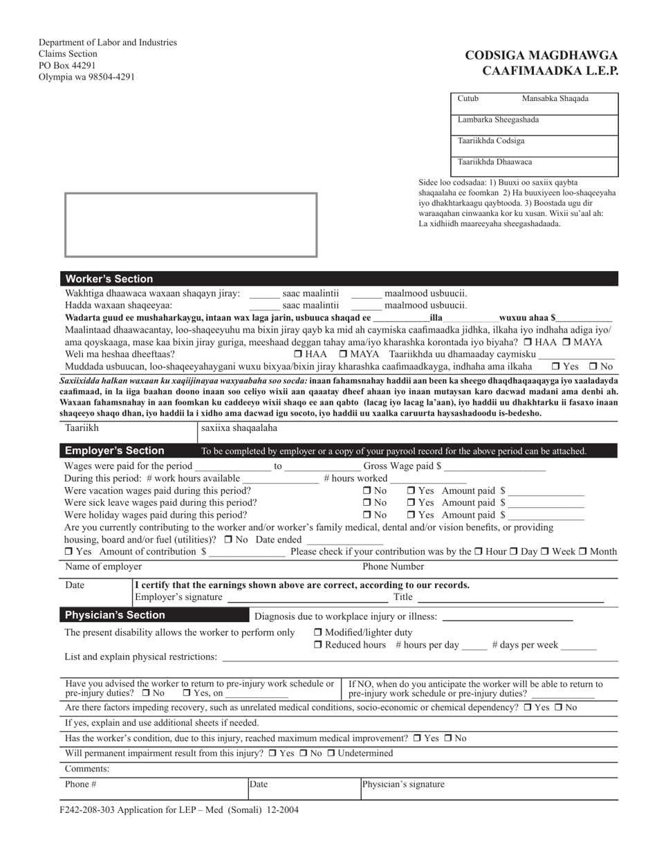 Form F242-208-303 - Fill Out, Sign Online and Download Printable PDF ...