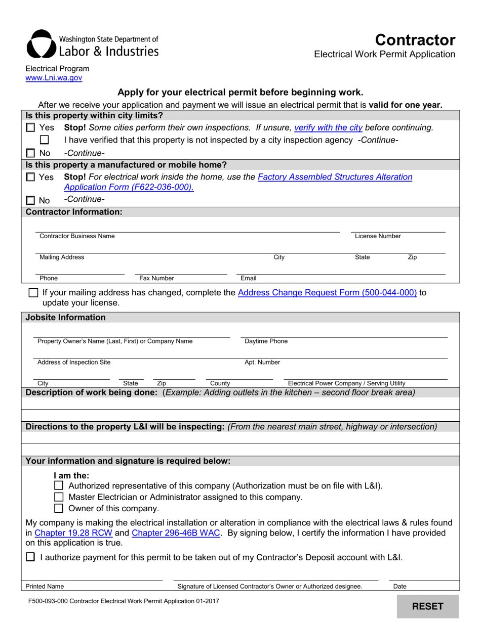 Form F500-093-000 - Fill Out, Sign Online and Download Fillable PDF ...