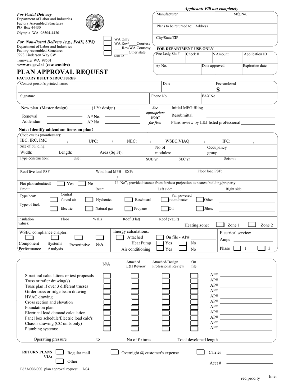 Form F623-006-000 - Fill Out, Sign Online and Download Printable PDF ...