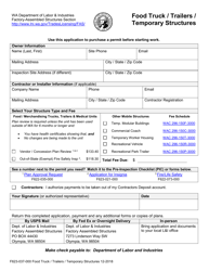 Form F623-037-000 Download Fillable PDF or Fill Online Food Truck ...
