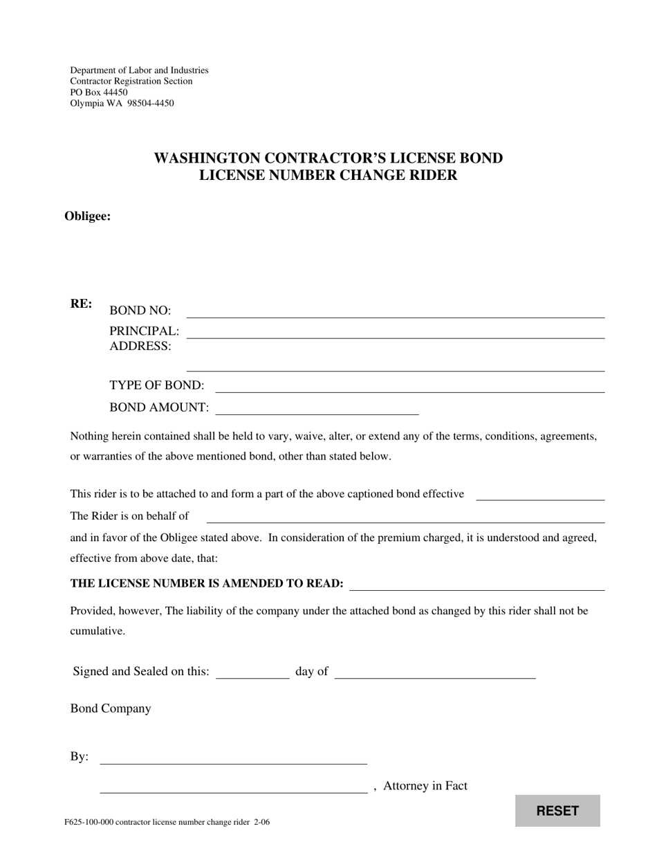 Form F625-100-000 - Fill Out, Sign Online and Download Fillable PDF ...