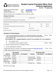 Washington State Department of Labor and Industries Forms PDF templates ...