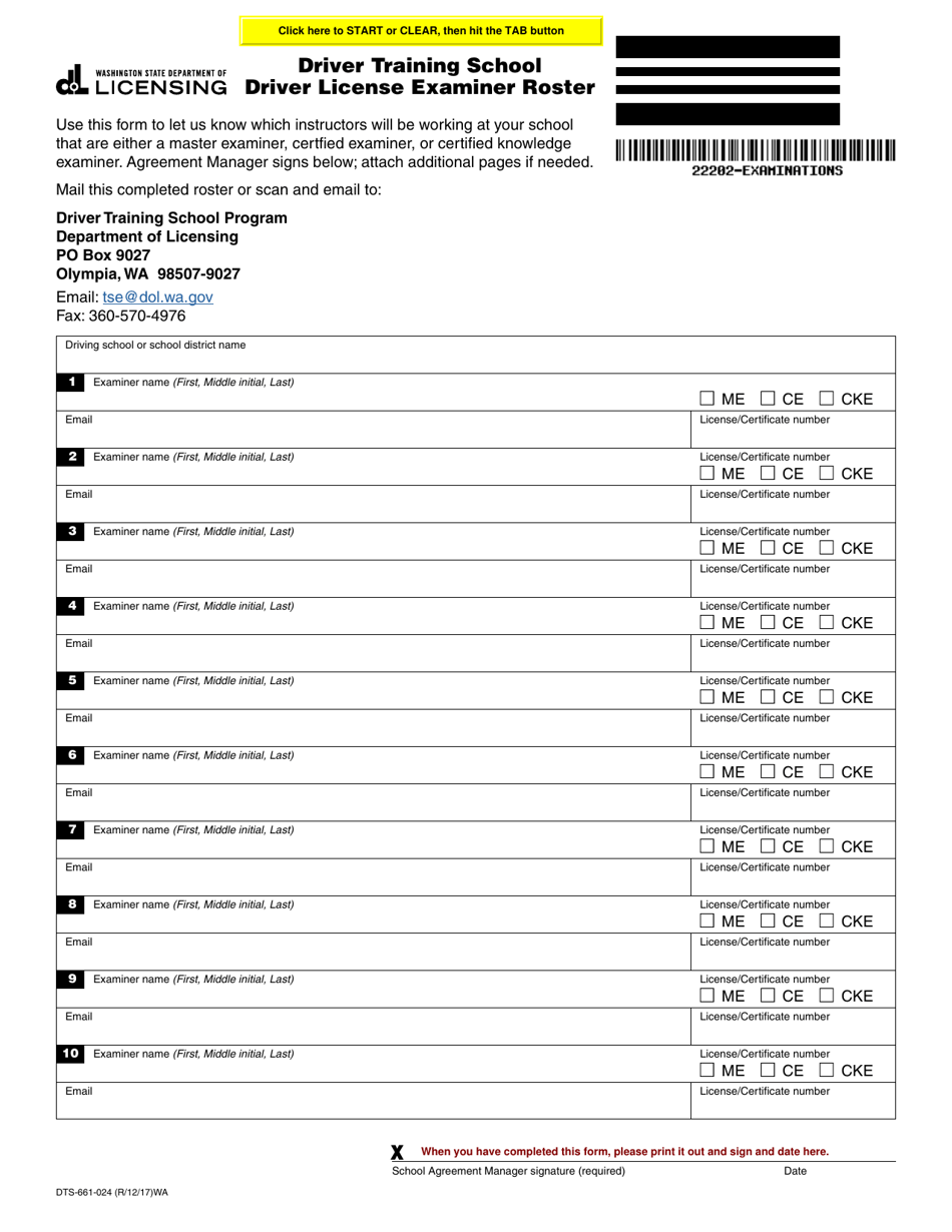 Form DTS-661-024 - Fill Out, Sign Online and Download Fillable PDF ...