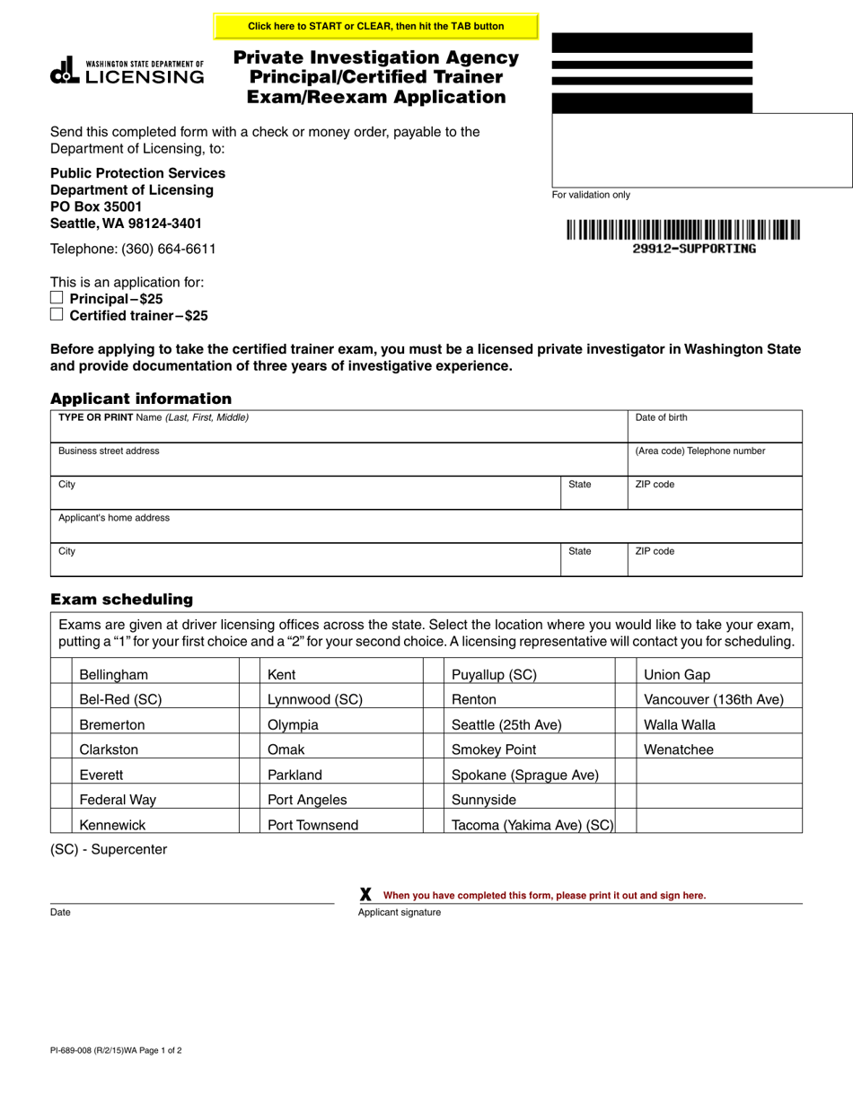 Form PI-689-008 - Fill Out, Sign Online and Download Fillable PDF ...