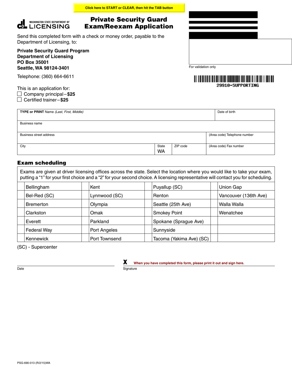 Form PSG-690-013 - Fill Out, Sign Online and Download Fillable PDF ...