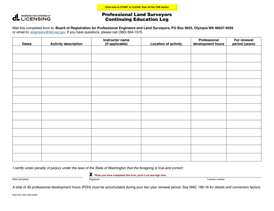 Form ENLS-651-005 - Fill Out, Sign Online and Download Fillable PDF ...